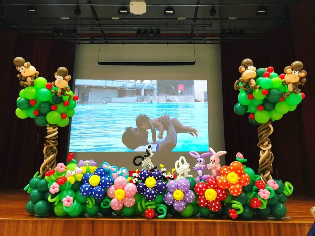 Stage Front Balloon Decoration Singapore | THAT BalloonsTHAT Balloons