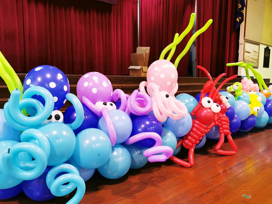 Ocean Themed Balloon Decorations